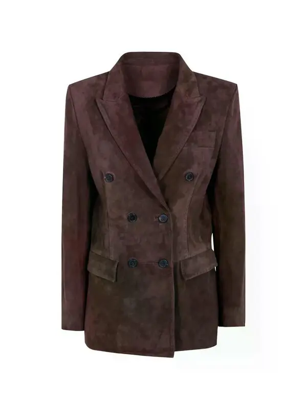 Seventy Double-breasted Suede Jacket