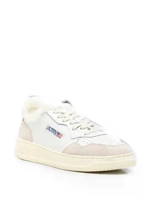 AUTRY Medalist Shearling-trim Sneakers