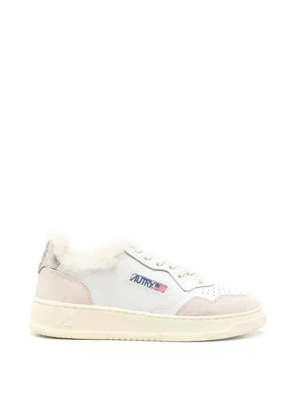 AUTRY Medalist Shearling-trim Sneakers