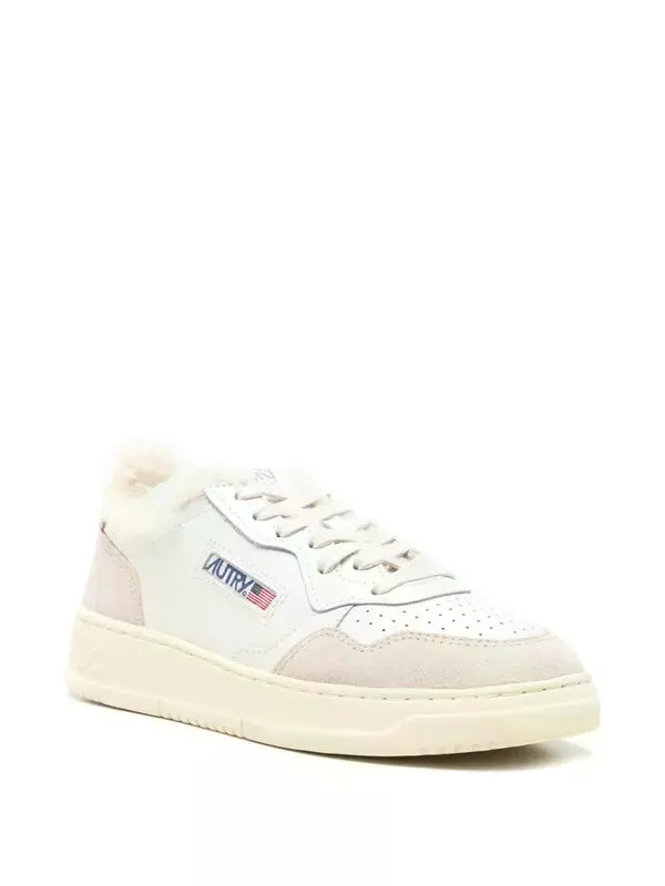 AUTRY Medalist Shearling-trim Sneakers