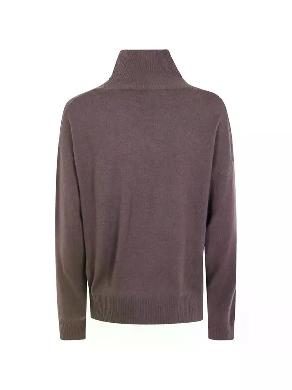 Seventy Button-detail High-neck Sweater