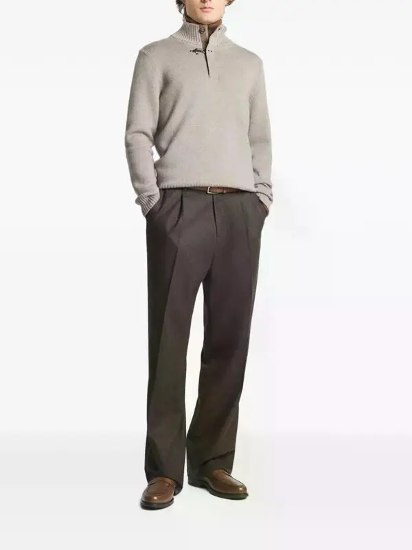 FAY Toggle-fastening Wool Sweater