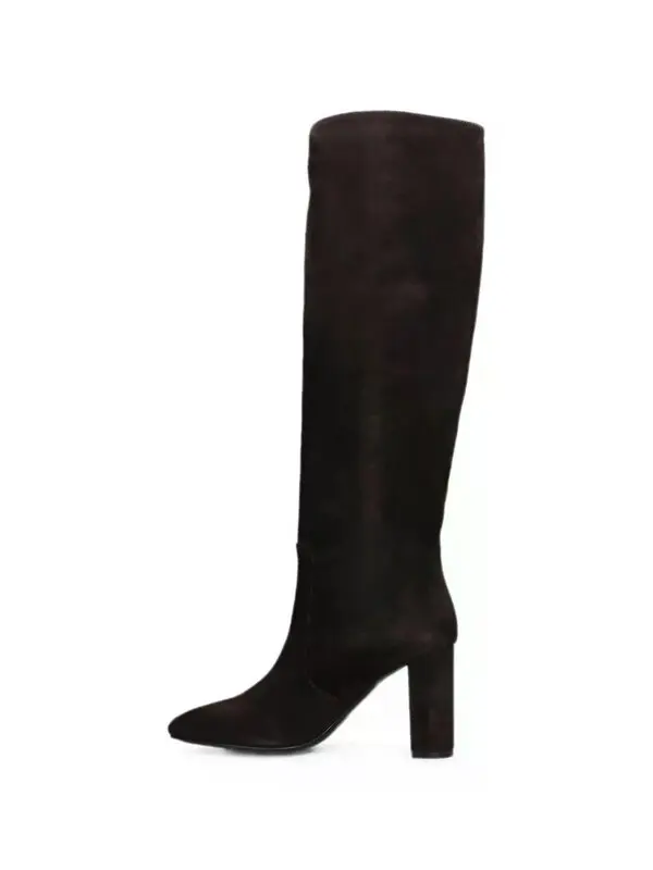 VIA ROMA 15 Suede Block-heel Boots