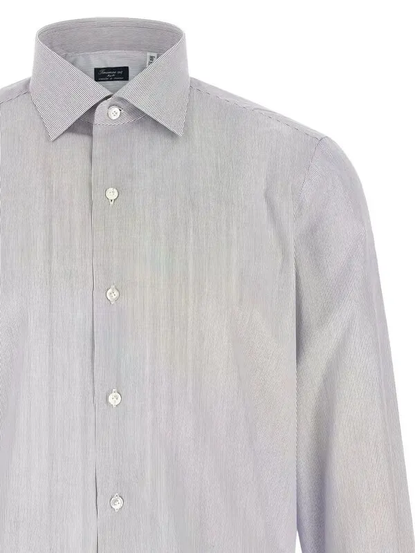 FINAMORE 1925 Napoli Striped Shirt