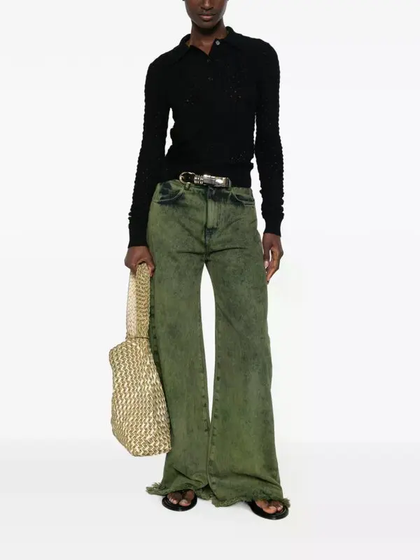Missoni Pointelle Knit Long-sleeve Polo Shirt