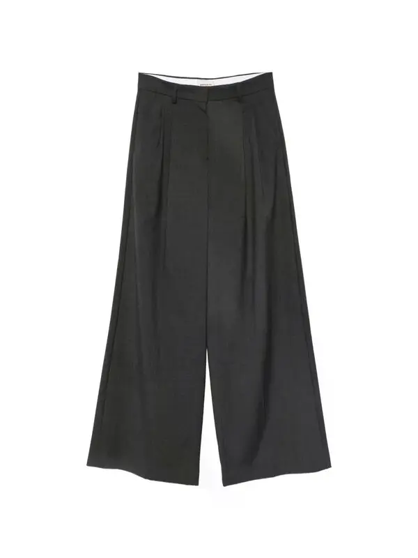 Max Mara Pleated Wide-leg Wool Trousers