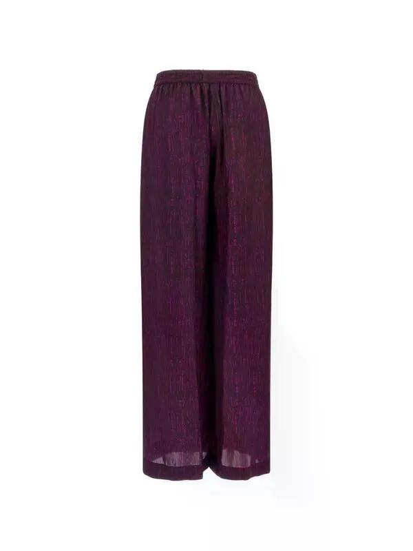 GIANLUCA CAPANNOLO Abstract Pattern Palazzo Pants - Purple