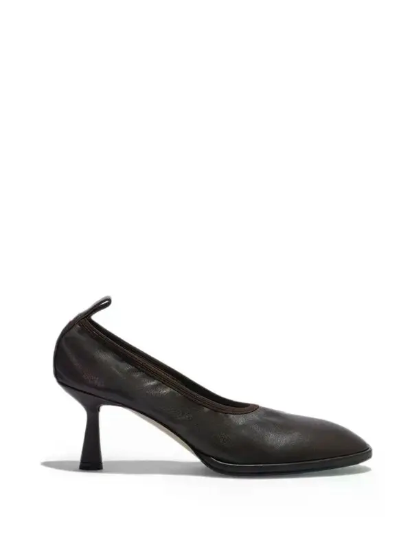 AeydĒ Giulia Leather Heeled Pumps