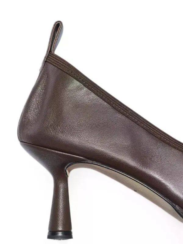 AeydĒ Giulia Leather Heeled Pumps
