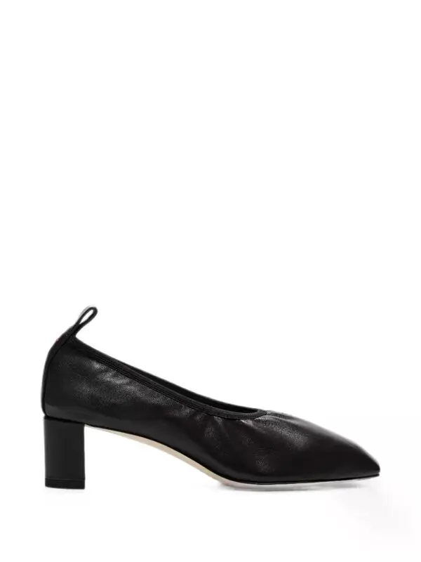 AeydĒ Narissa Leather Heeled Pumps - Black