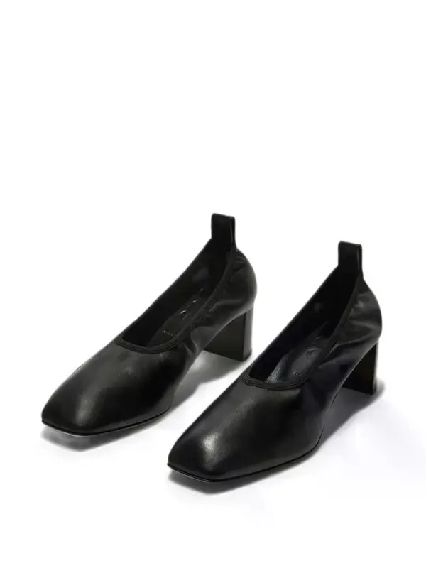 AeydĒ Narissa Leather Heeled Pumps - Black