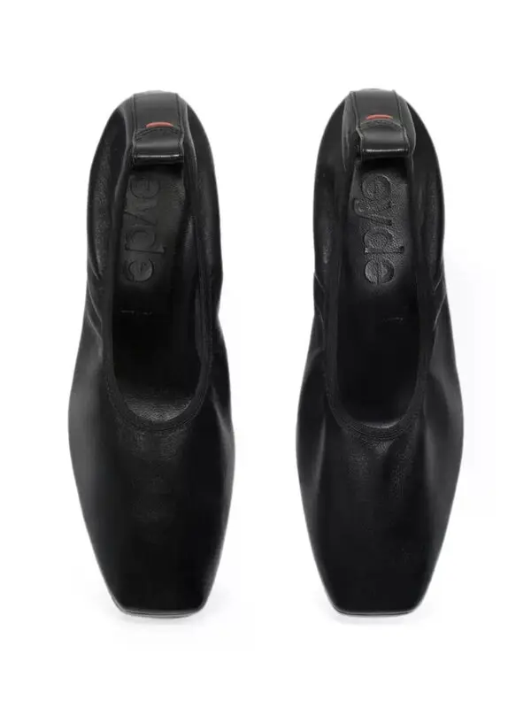AeydĒ Narissa Leather Heeled Pumps - Black