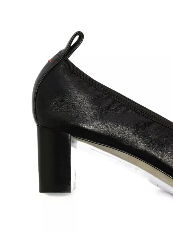 AeydĒ Narissa Leather Heeled Pumps - Black
