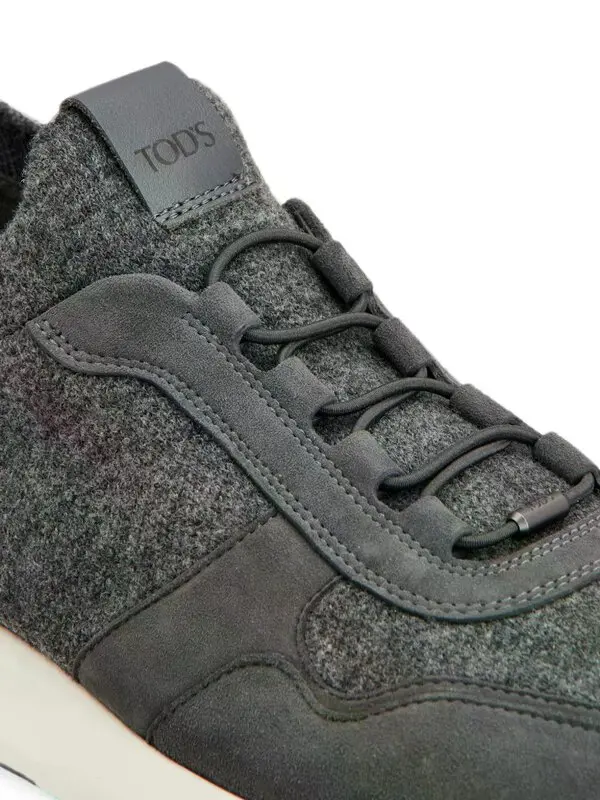 TOD'S Suede-panelled Felt Sneakers