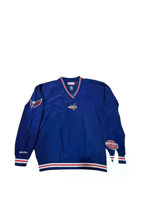Mitchell & Ness Nhl Capitals Logo-embroidered Sweatshirt