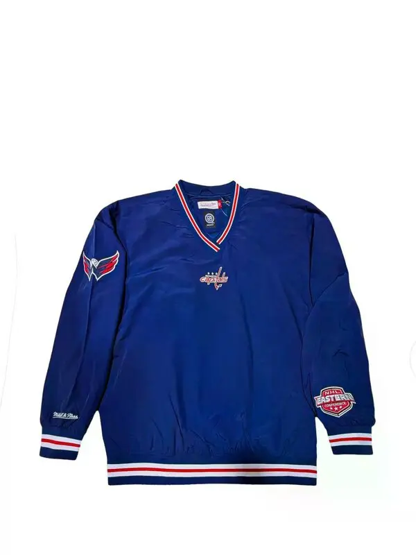 Mitchell & Ness Nhl Capitals Logo-embroidered Sweatshirt