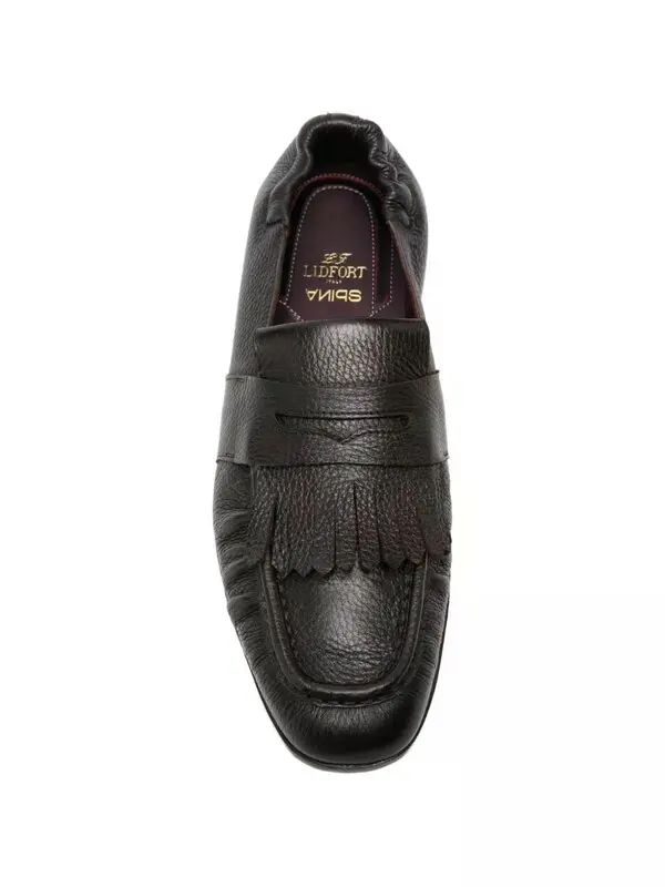 SPINA Fringed Detail Loafers