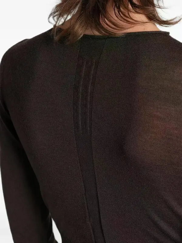 Rick Owens Cut-out Long-sleeve Top