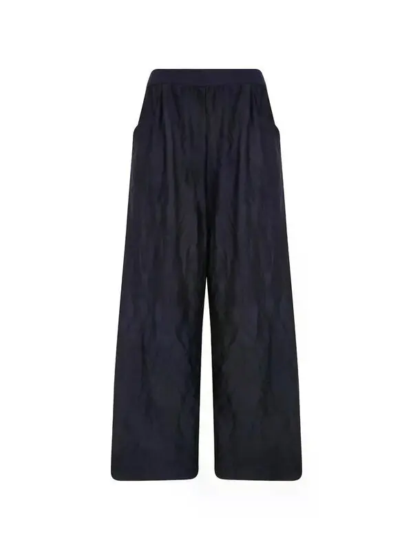 MARIA CALDERARA Crinkled-effect Palazzo Pants