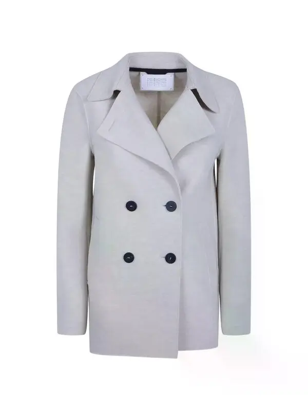 Harris Wharf London Double-breasted Notched-lapel Peacoat