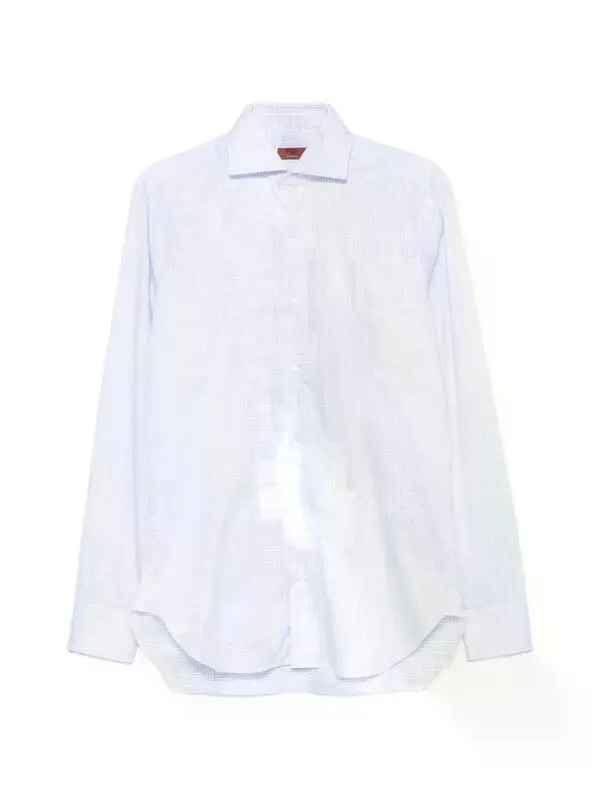 BARBA NAPOLI Grid-pattern Shirt