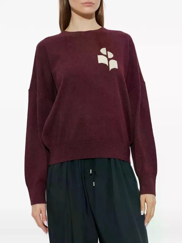 MARANT ETOILE Marisans" Crewneck Sweater - Red
