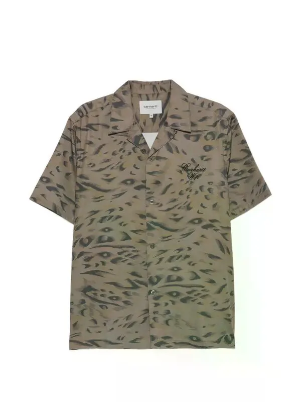 Carhartt Work In Progress Travon Embroidered-logo Shirt