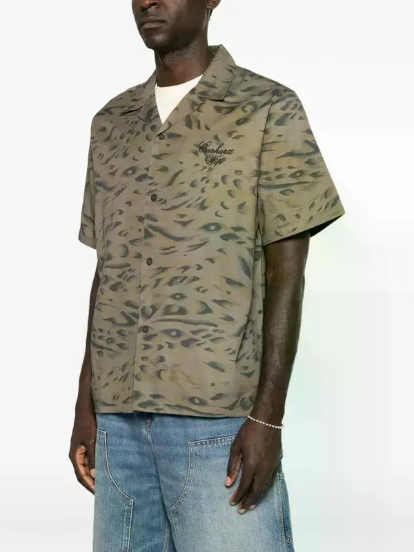 Carhartt Work In Progress Travon Embroidered-logo Shirt