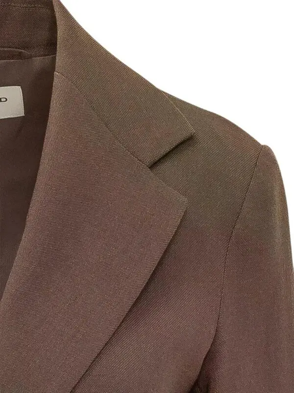 Max Mara Single-breasted Woollen Cloth Blazer - Brown
