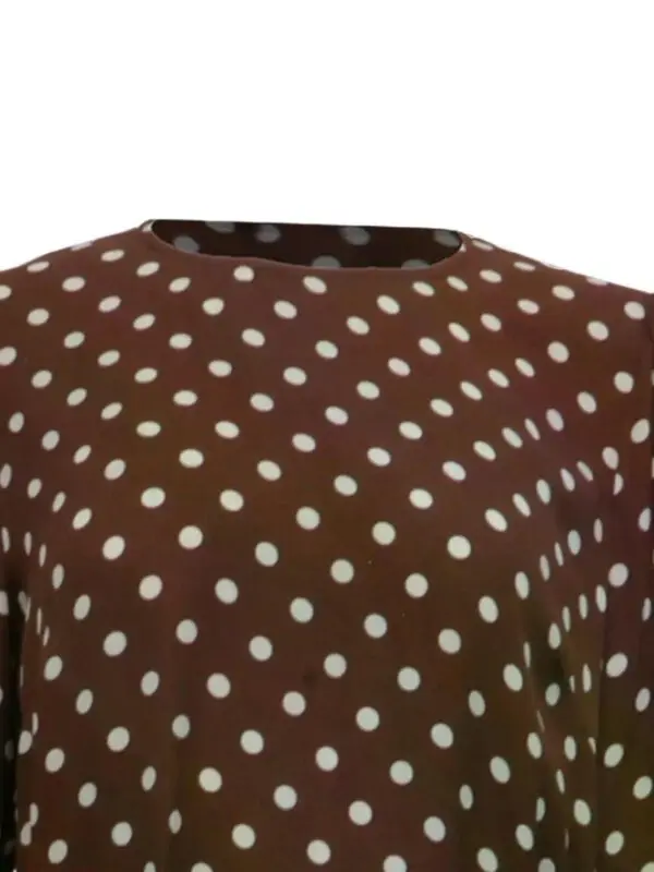 REFORMATION Reza Polka Dot Wrap Effect Midi Dress