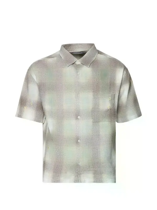 NAHMIAS Check Short-sleeve Shirt - Neutrals