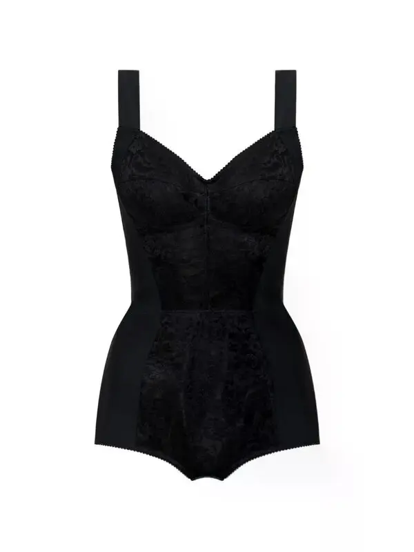 Dolce & Gabbana Lace-insert Bodysuit - Black
