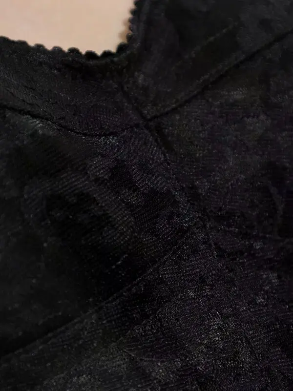 Dolce & Gabbana Sleeveless Bodysuit With Lace Inserts - Black