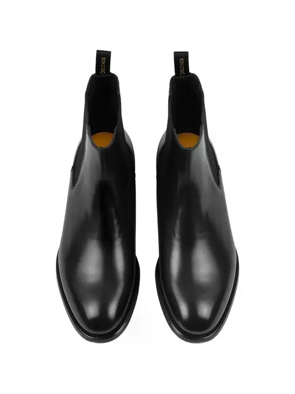 DOUCAL'S Elasticated-panel Pull-tab Ankle Boots