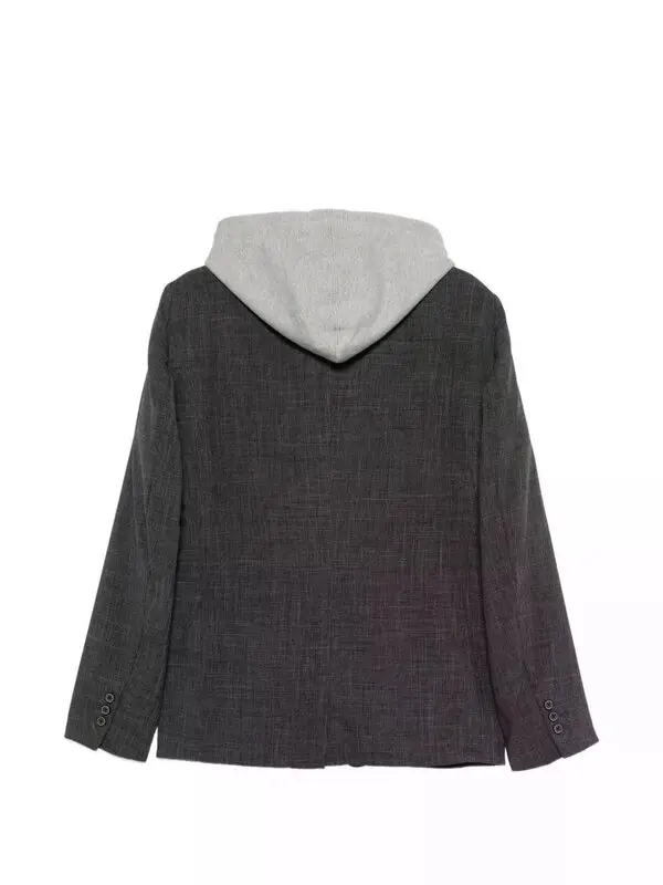Mihara Yasuhiro Layered Hooded Blazer