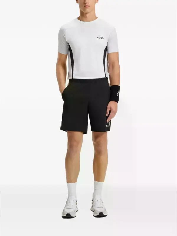 BOSS Mesh-jersey Slim-fit T-shirt - White