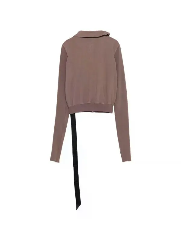 Rick Owens Asymmetric Zip-up Sweatshirt - Brown