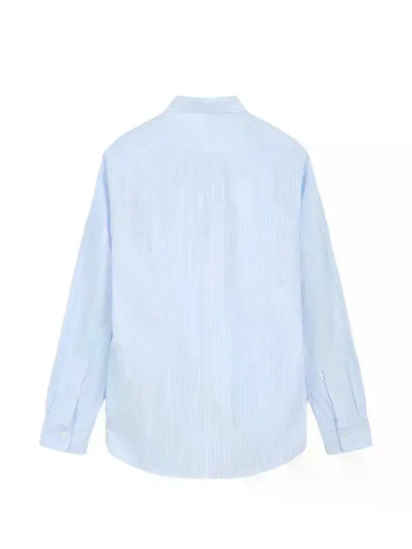 Canali Vertical-stripe Button-down Shirt