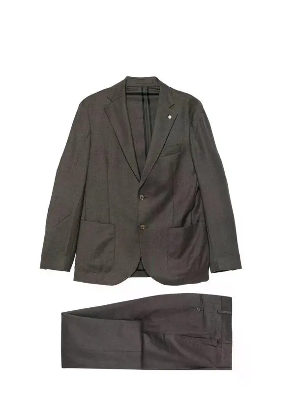 LUIGI BIANCHI MANTOVA Single-breasted Notched-lapels Suit