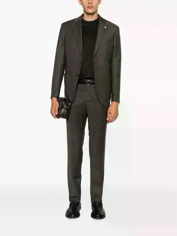 LUIGI BIANCHI MANTOVA Single-breasted Notched-lapels Suit