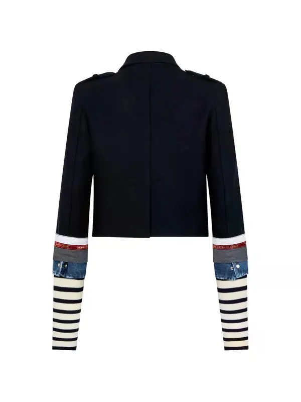 Dsquared2 Hybrid Wool-mix Peacoat Blazer