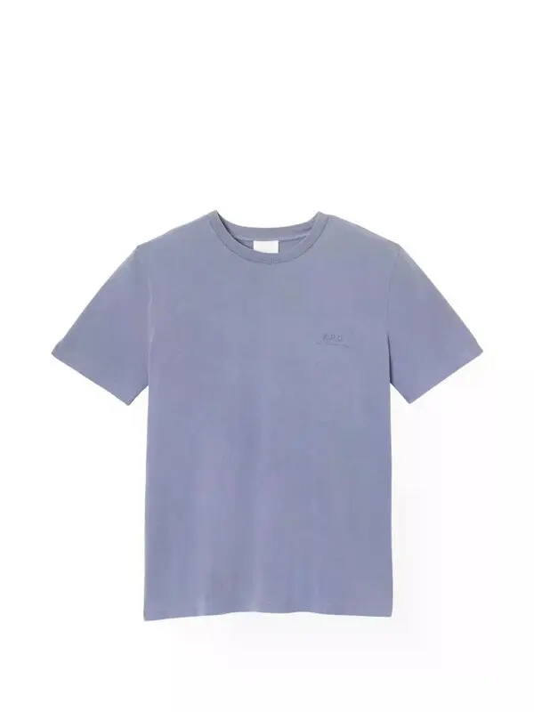 A.p.c. Logo-print Short-sleeve T-shirt - Blue