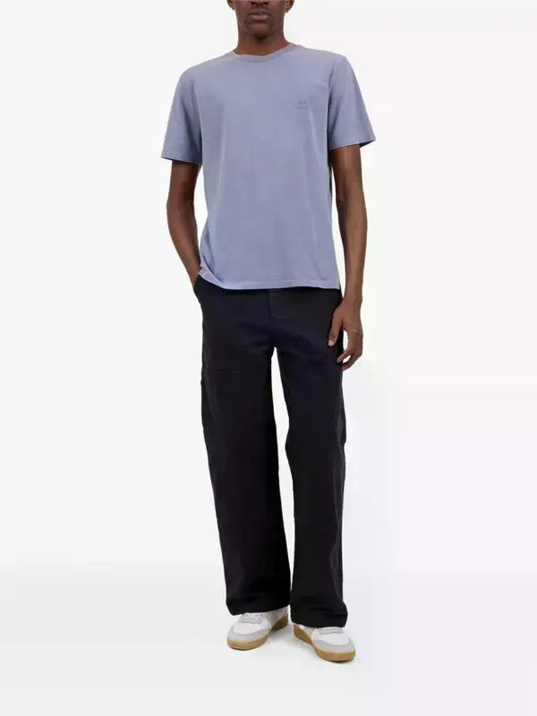 A.p.c. Logo-print Short-sleeve T-shirt - Blue