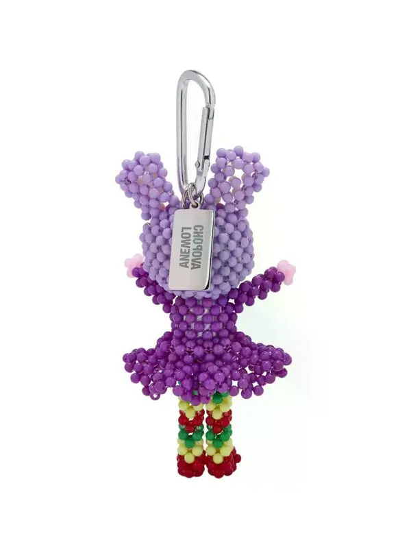 CHOPOVA LOWENA Sad Jerboa Beaded Keyring