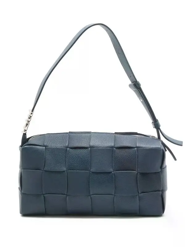 Bottega Veneta 2012-2026 Nappa Intrecciato Brick Cassette Shoulder Bag - Blue