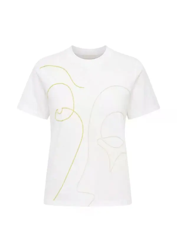 BOMBOOGIE Embroidered Crew-neck T-shirt