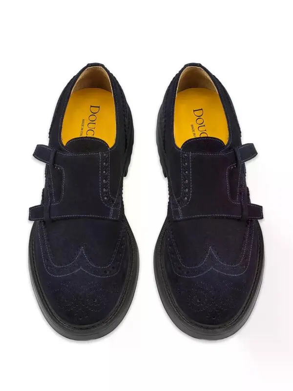 DOUCAL'S Brogue-detail Double-strap Monk Shoes