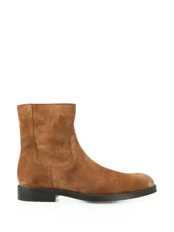 TOD'S Suede Side-zip Ankle Boots