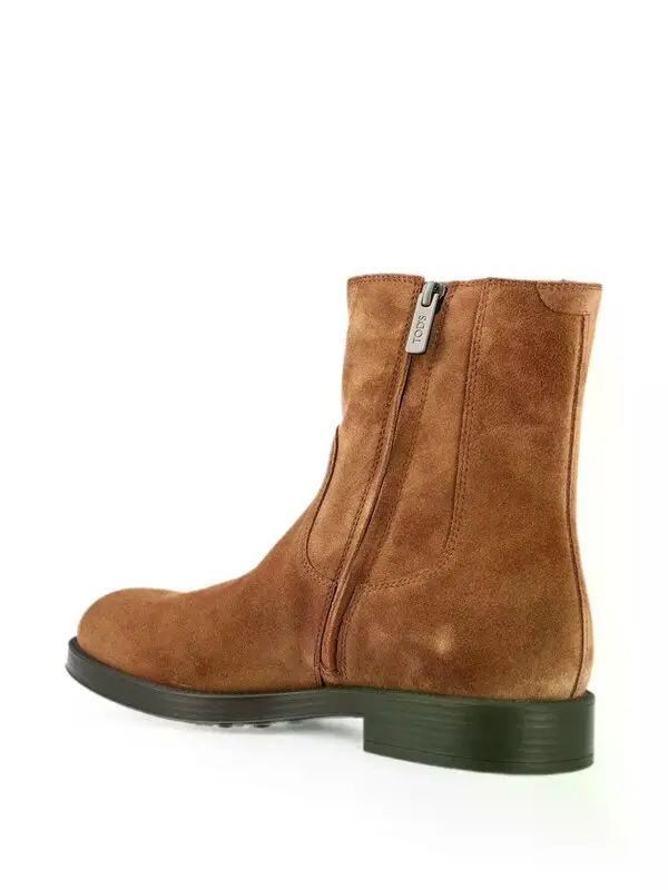 TOD'S Suede Side-zip Ankle Boots