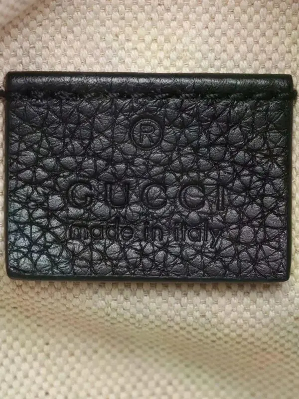 Gucci 2000-2015 Small Grained Calfskin Web Logo Belt Bag